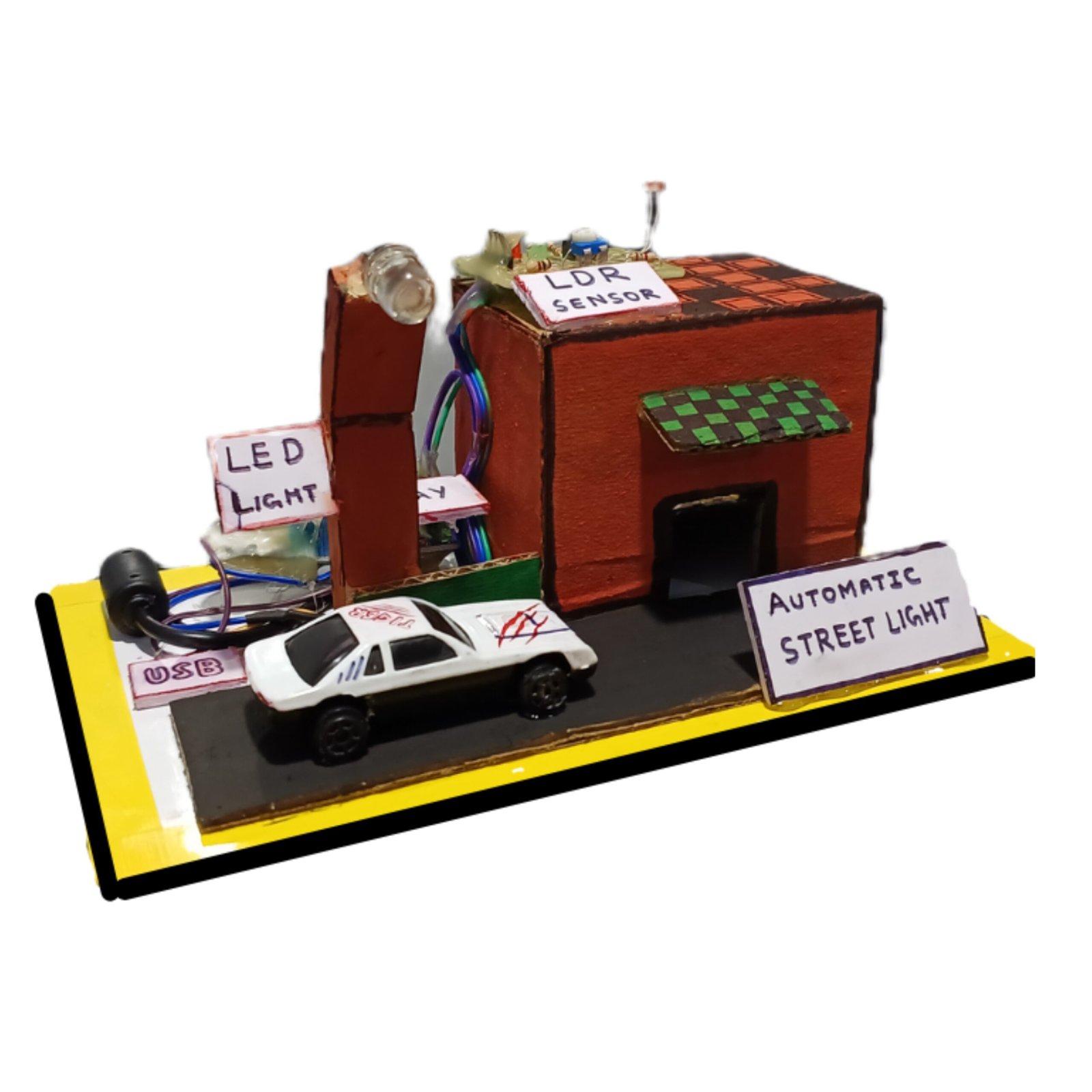 Automatic Street Light Using LDR DIY Experiments Science Project Model ...