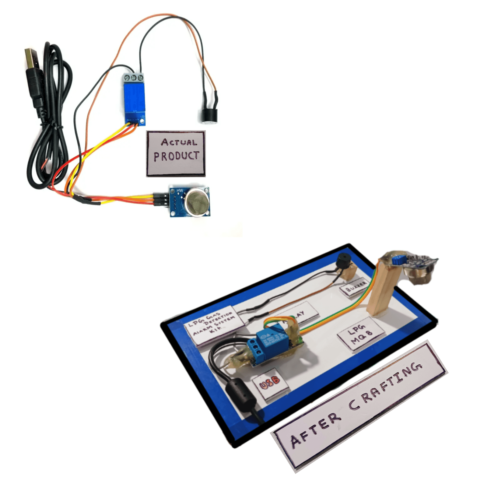 LPG Gas Detector Project DIY STEM Kit Science Project Model (Assembled ...