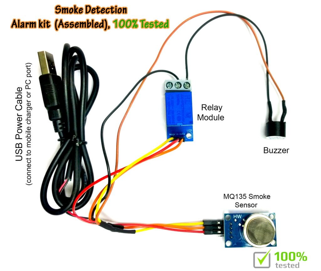 Smoke Detection Alarm DIY Experiments Science Project Model STEM KIT ...