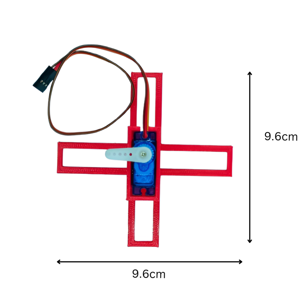 SG90/MG90 Servo Motor Holder With Stand- Vertical-( Servo Motor Not ...