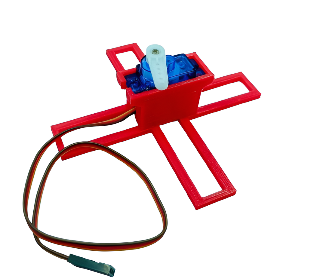 SG90/MG90 Servo Motor Holder With Stand- Vertical-( Servo Motor Not ...