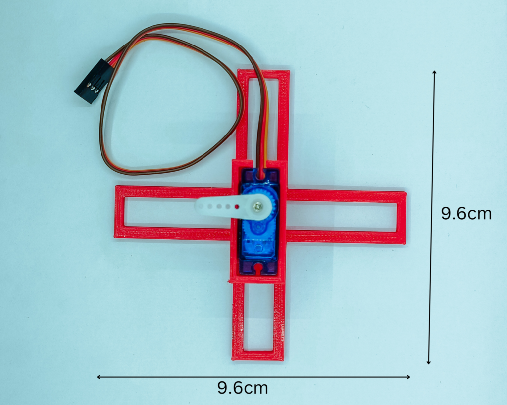SG90/MG90 Servo Motor Holder With Stand- Vertical-( Servo Motor Not ...