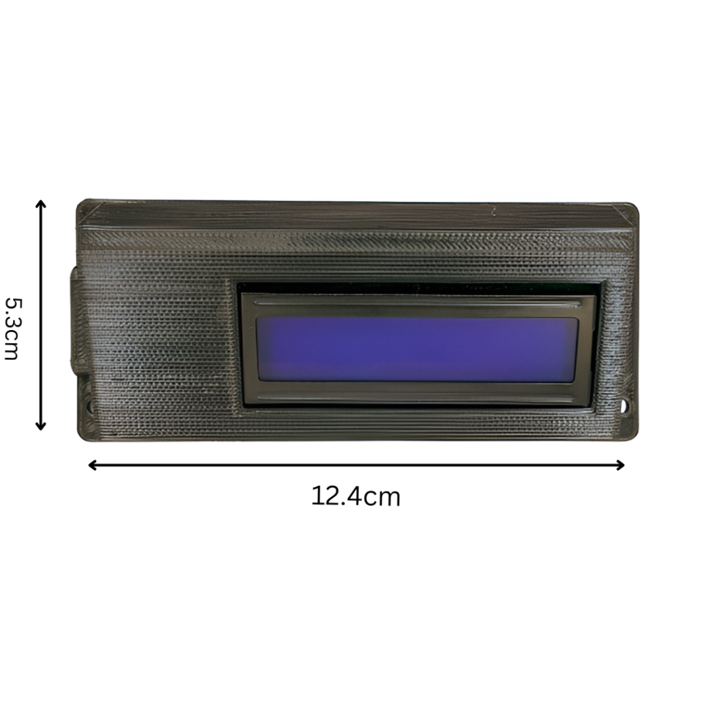 16 X 2 LCD Panel Mounted Enclosure (* LCD Not Included) (Plastic Parts ...