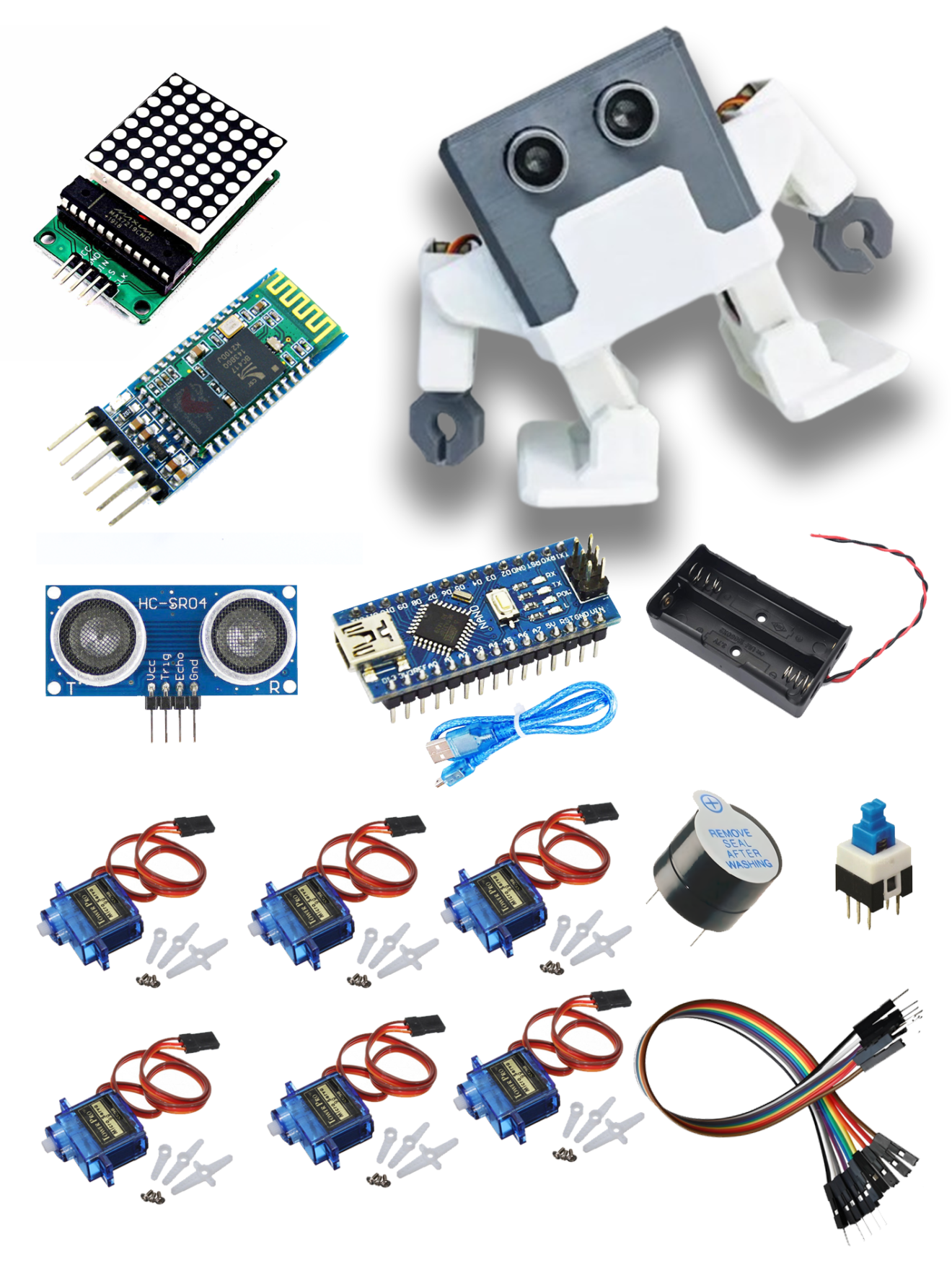 Otto DIY Humanoid robot for Kids - 3D Printed DIY Robot with Arduino ...