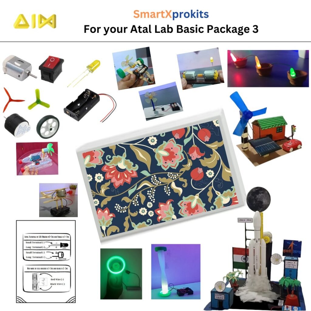 Atal Lab Basic Package 3 | ATL AIM Robotics Kit with Space Chandrayaan ...