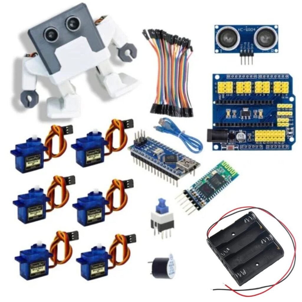 DIY Humanoid Otto Robot Combo Kit – Programmable Walking Robot for Kids ...