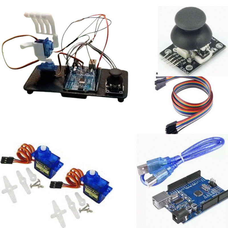 DIY Robotic Hand That Waves Kit with Arduino and Joystick Control ...